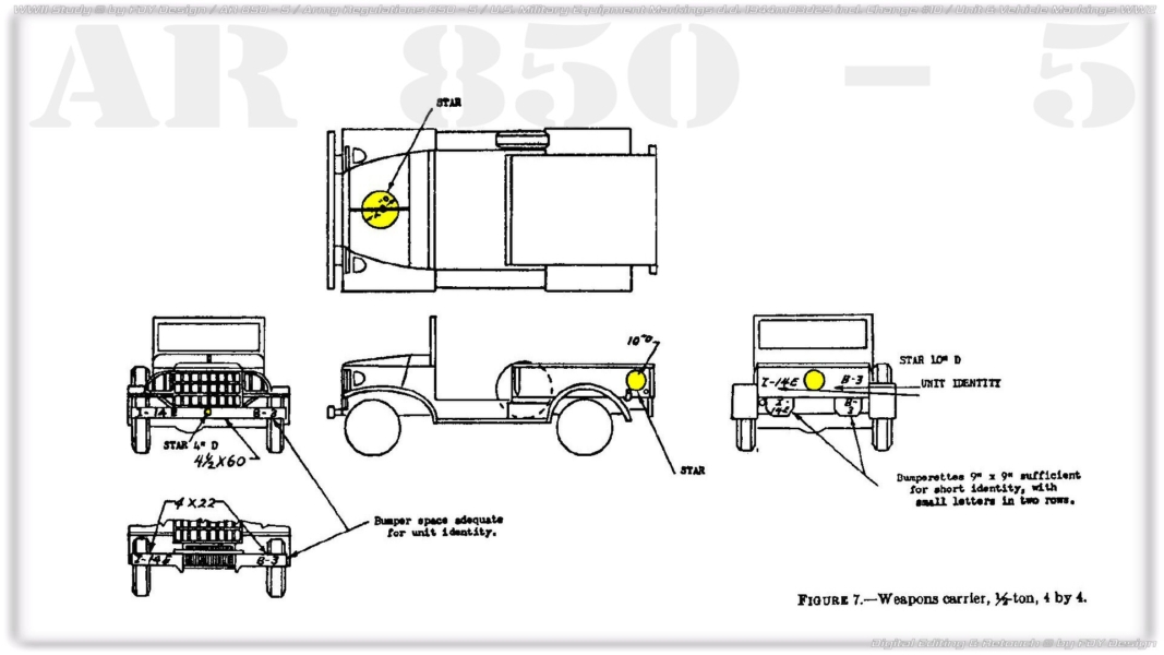 AR 850-5 (1942-1944) - WEBSHOP - Army Vehicle Marking . com © by FDY Design