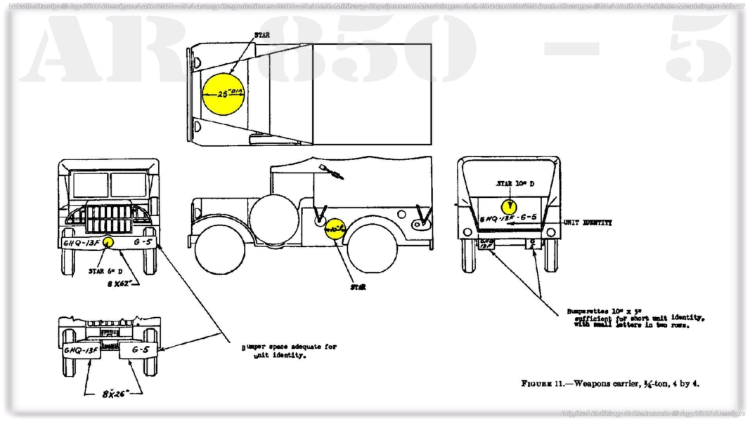 AR 850-5 (1942-1944) - WEBSHOP - Army Vehicle Marking . com © by FDY Design