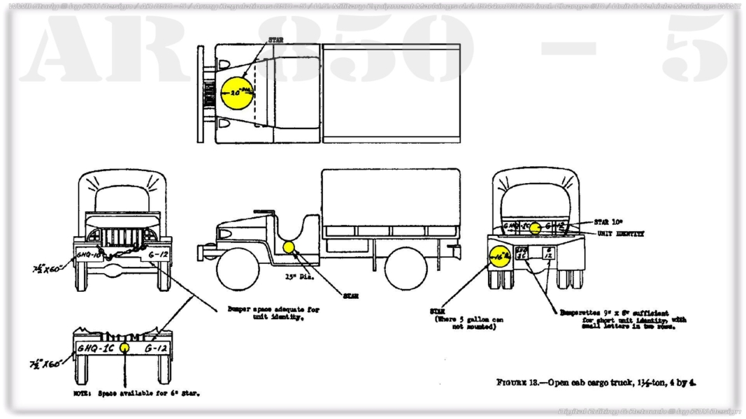 AR 850-5 (1942-1944) - WEBSHOP - Army Vehicle Marking . com © by FDY Design