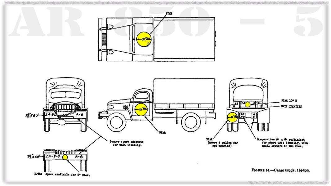 AR 850-5 (1942-1944) - WEBSHOP - Army Vehicle Marking . com © by FDY Design