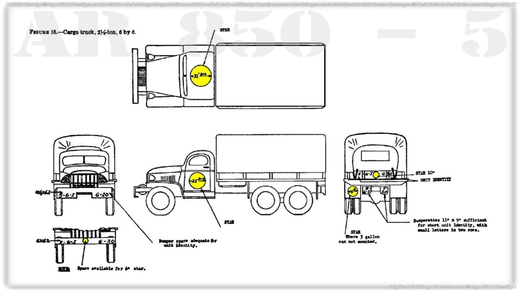 AR 850-5 (1942-1944) - WEBSHOP - Army Vehicle Marking . com © by FDY Design