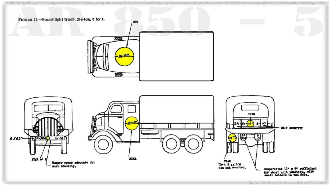 AR 850-5 (1942-1944) - WEBSHOP - Army Vehicle Marking . com © by FDY Design