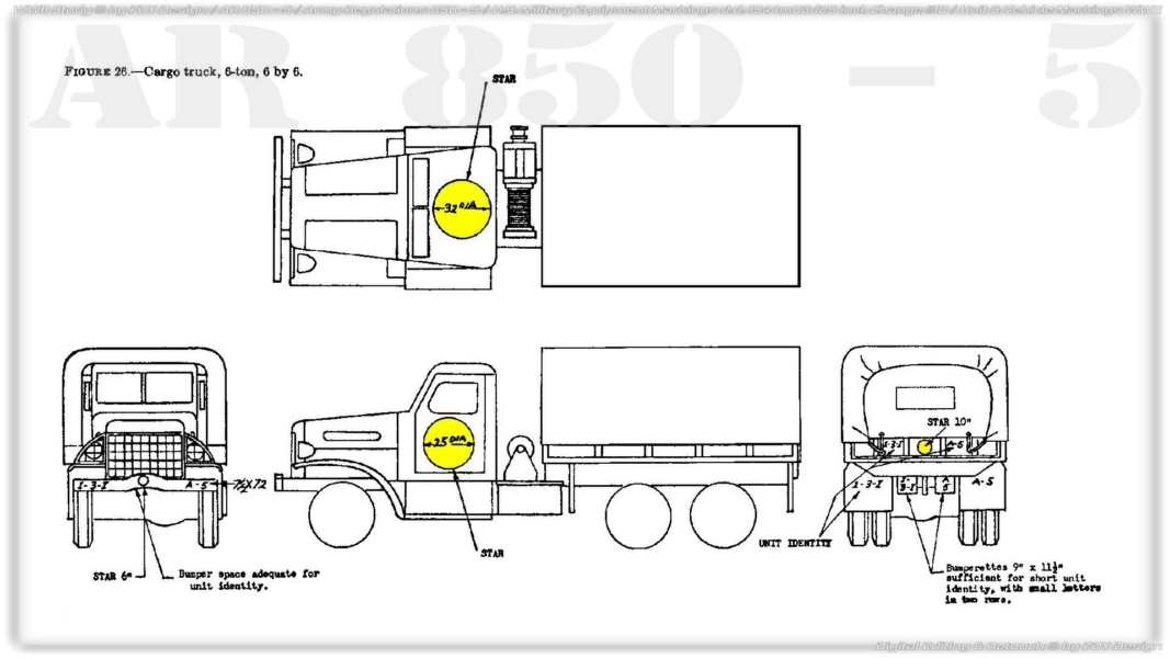 AR 850-5 (1942-1944) - WEBSHOP - Army Vehicle Marking . com © by FDY Design