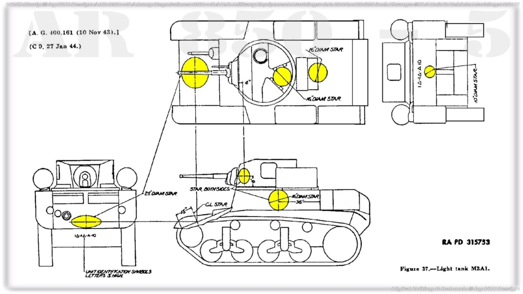 AR 850-5 (1942-1944) - WEBSHOP - Army Vehicle Marking . com © by FDY Design