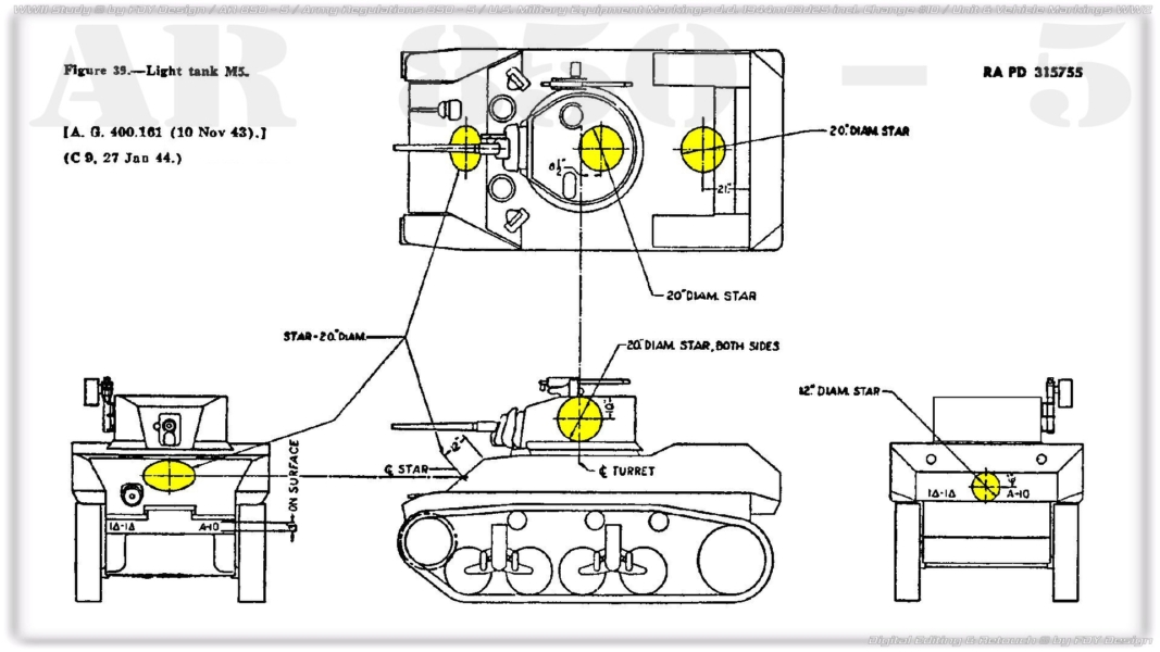 AR 850-5 (1942-1944) - WEBSHOP - Army Vehicle Marking . com © by FDY Design