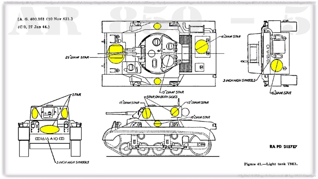 AR 850-5 (1942-1944) - WEBSHOP - Army Vehicle Marking . com © by FDY Design