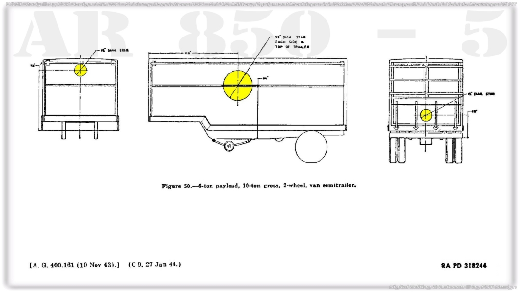 AR 850-5 (1942-1944) - WEBSHOP - Army Vehicle Marking . com © by FDY Design