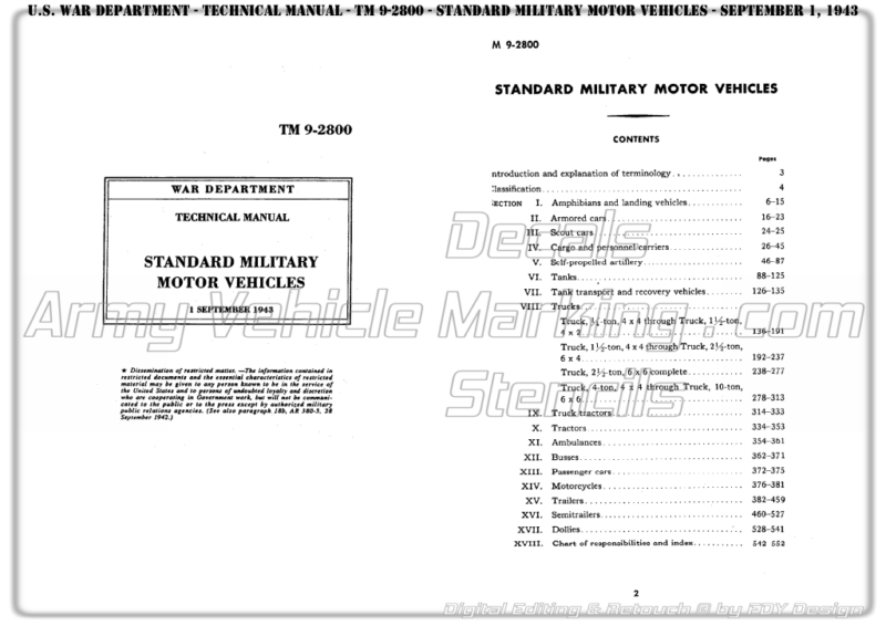 TM 9-2800 Standard Military Motor Vehicles